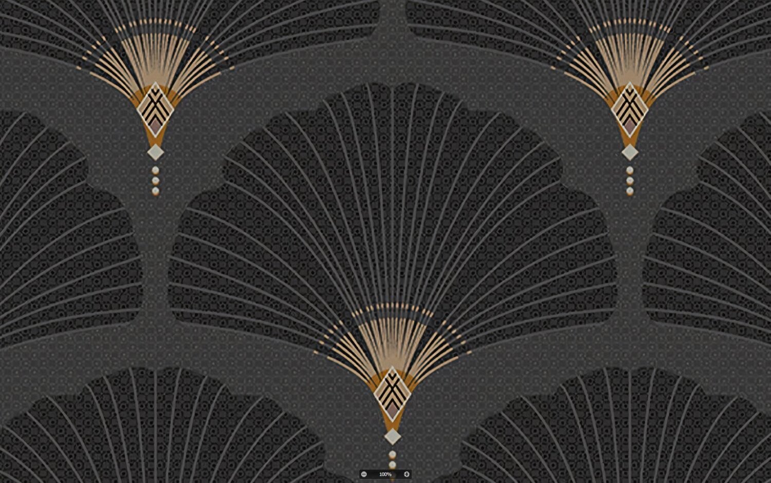 Black Fan Pattern Wallpaper – Wallpaper4all